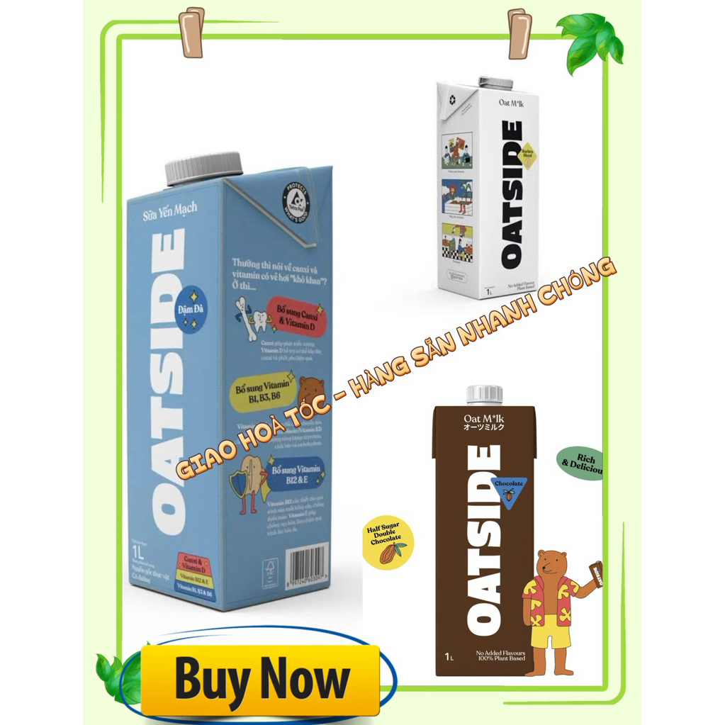 Sữa Yến mạch Oatside 1L 6/2026 | Shopee Việt Nam