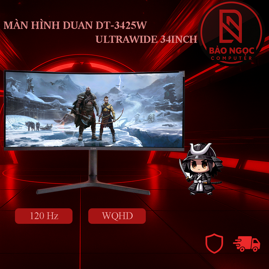 Màn Hình Gaming Ultrawide DUAN DT-U3425W | 34 Inch | WQHD 3440×1440 | VA | 120Hz | 1ms | Shopee ...