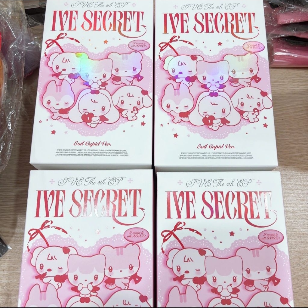 IVE "IVE SECRET" ALBUM - Evil Cupid ver official chính hãng nhân vật Liz Rei Gaeul Wonyoung ...