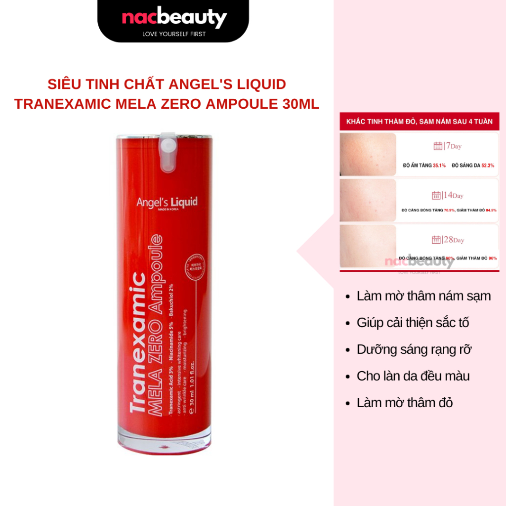 Siêu Tinh Chất Xoá Thâm Đỏ Mờ Sạm Nám Angel's Liquid Tranexamic Mela ...