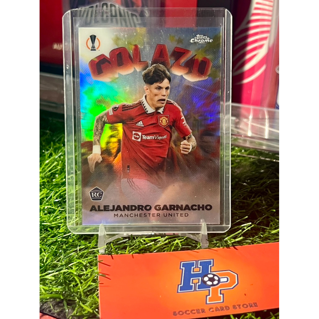 Thẻ bóng đá Garnacho Golazo RC Topps Chrome UCL 2022/23 | Shopee Việt Nam