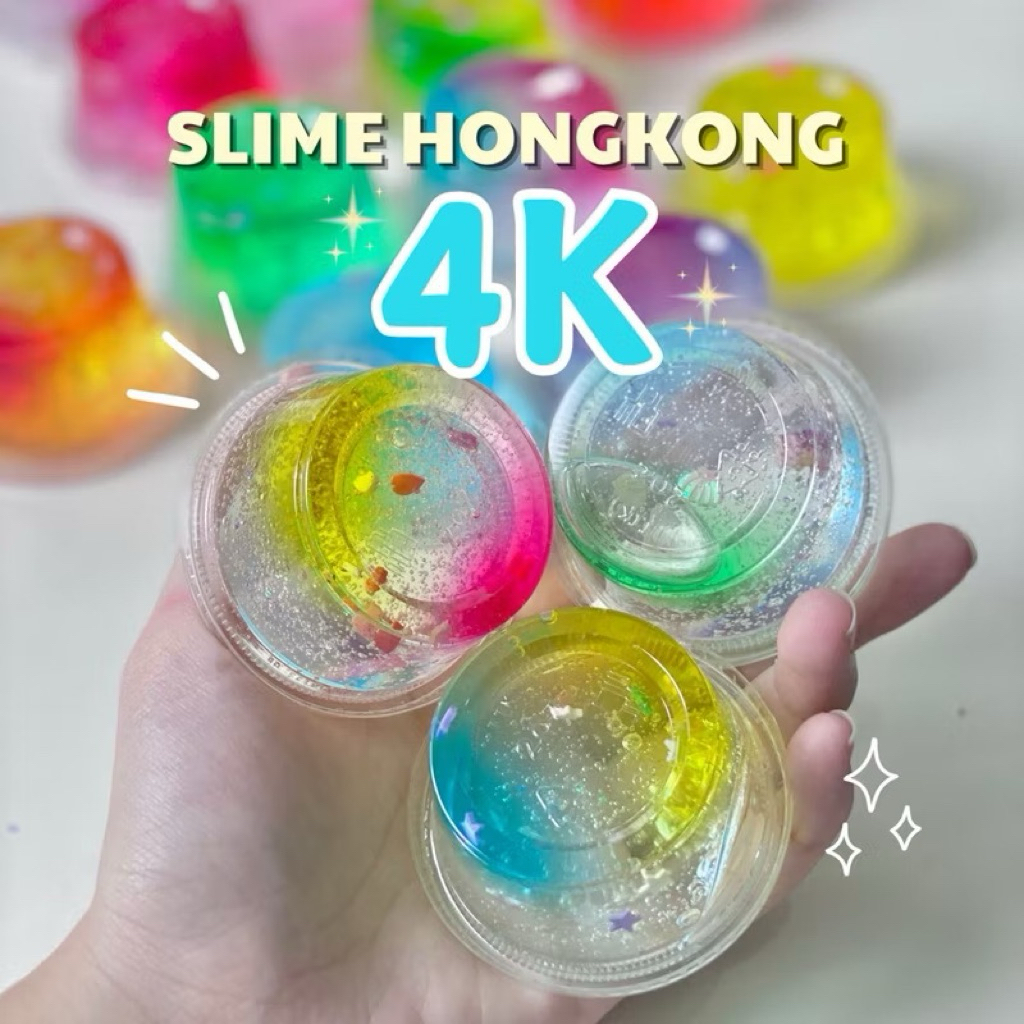 (4.000đ) SLIME HONGKONG MINI SIZE slime trong siêu rẻ, slime 1k, đồ ...