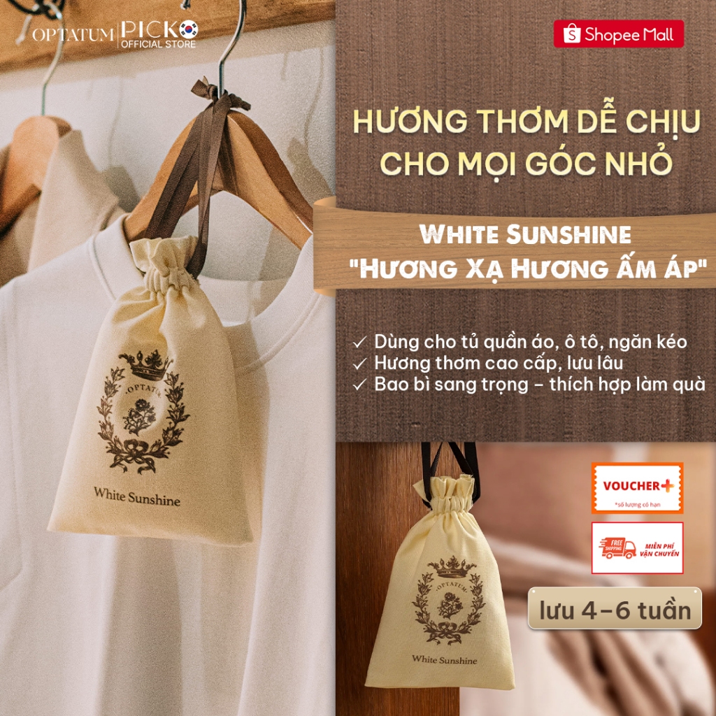 Túi thơm Không Gian Sống Optatum White Sunshine Sachet 40g | Shopee Việt Nam