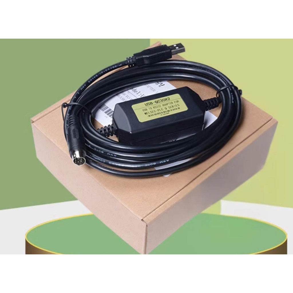 Cáp lập trình PLC Q USB-QC30R2 USB MD6 RS232 6P MITSUBISHI| USB-GT1030 ...