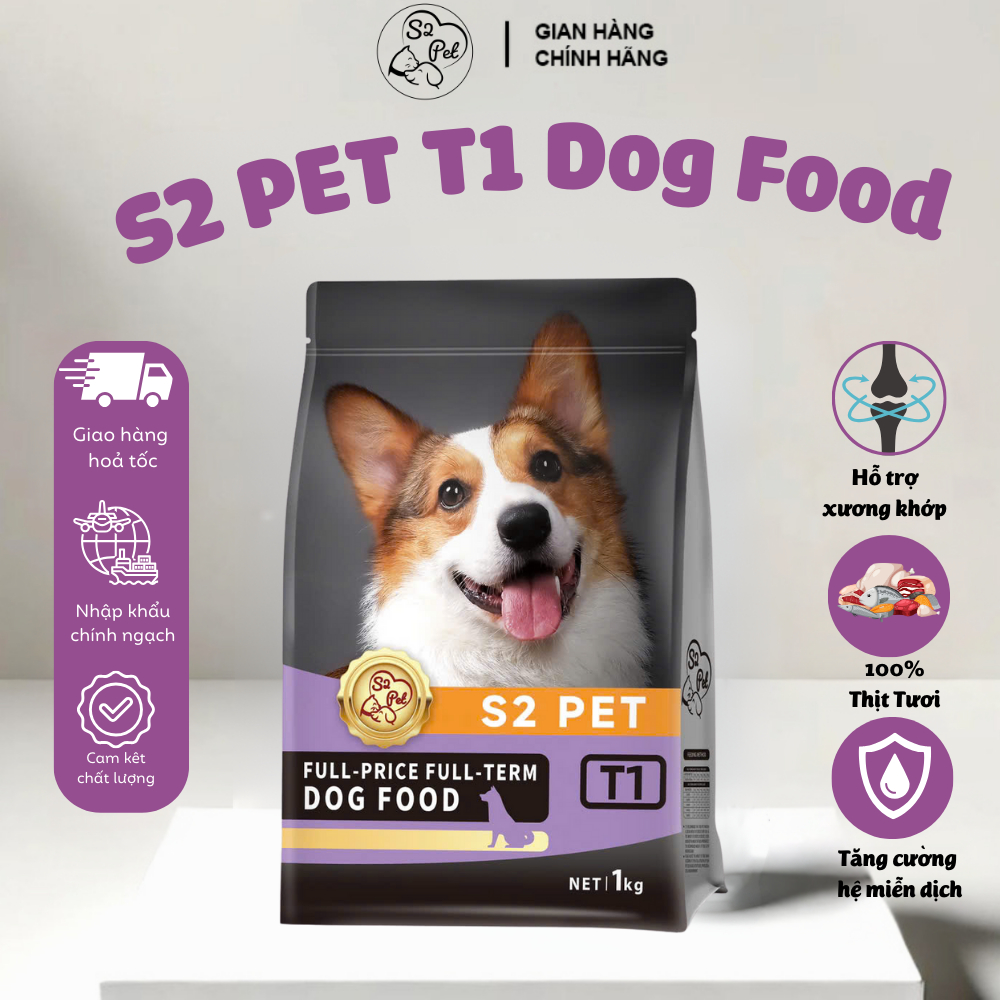 [BAO BÌ MỚI] Hạt S2 PET T1 túi 1kg dinh dưỡng kích thích thèm ăn cho ...