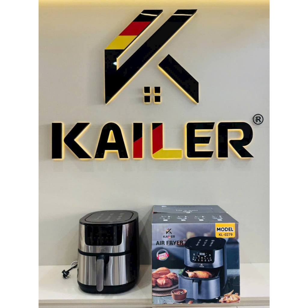 Tặng 50 lót bạc _Nồi chiên không dầu 15L KAILER KL-0279 khay nướng kép ...