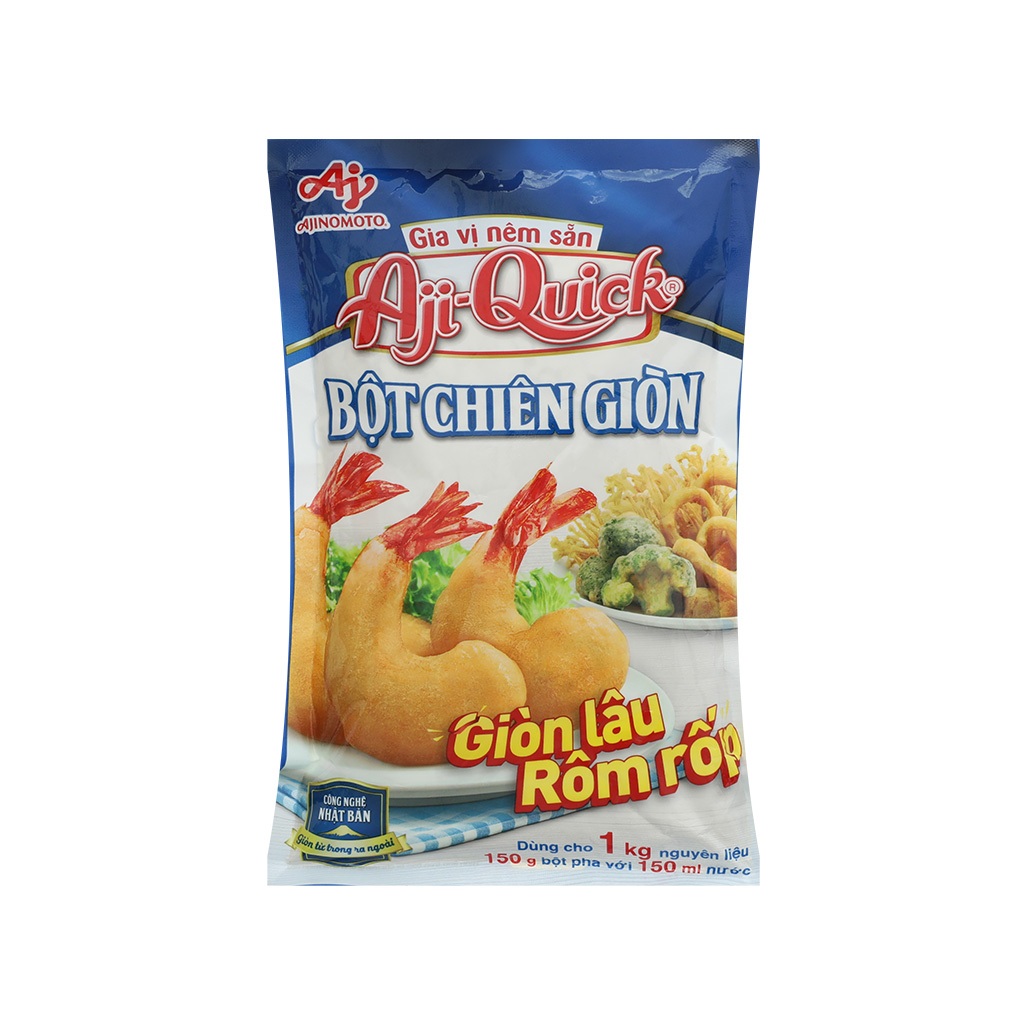 Bột Chiên Giòn Aji-Quick Hải Sản – Gói 150g – Giòn Lâu, Vị Đậm Đà Chuẩn Ngon | Shopee Việt Nam