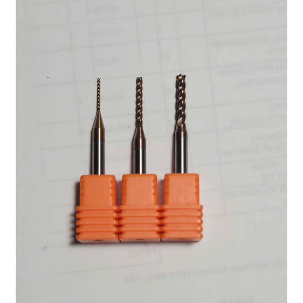 Dao phay ngón hợp kim lưỡi cắt dài, me cắt dài D1-D3, cán phi 4 tổng dài 50L chuyên thép, inox ...