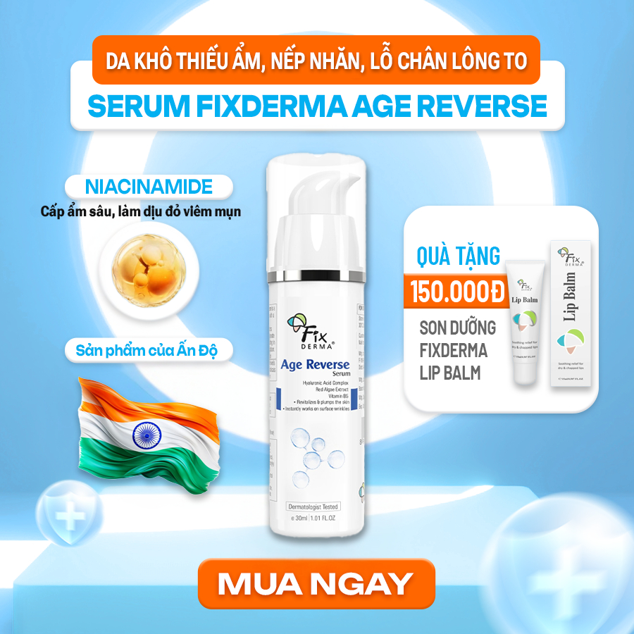 Serum phục hồi da Fixderma Age Reverse B5 30ml - Cấp ẩm chuyên sâu, mờ ...