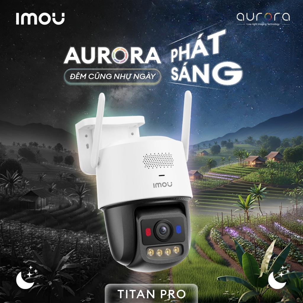 CAMERA NGOÀI TRỜI IMOU TITAN PRO - 6MP - CÔNG NGHỆ NHẠY SÁNG AURORA ...