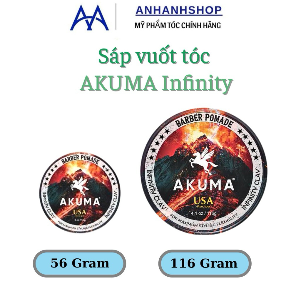 Sáp vuốt tóc AKUMA INFINITY CLAY 116g | Shopee Việt Nam
