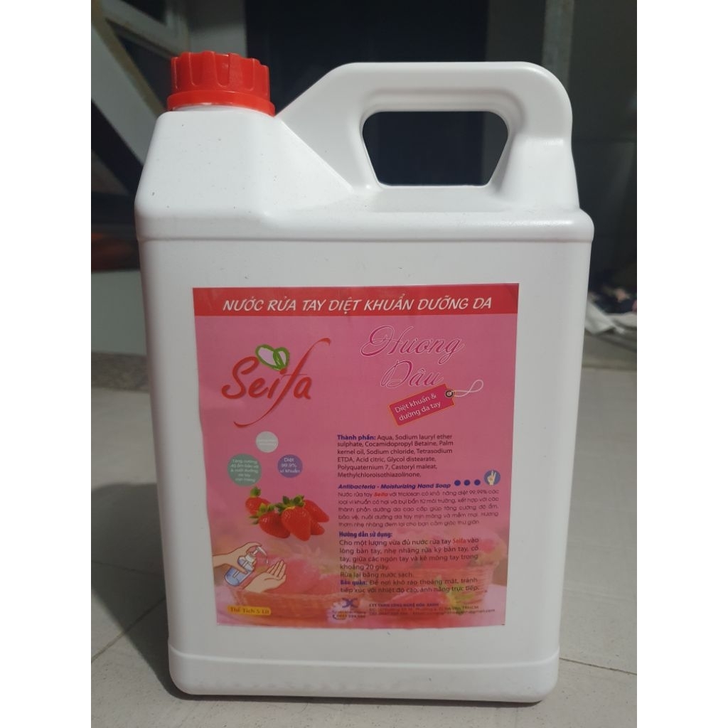 Nước rửa tay diệt khuẩn Seifa can 5 lít | Shopee Việt Nam