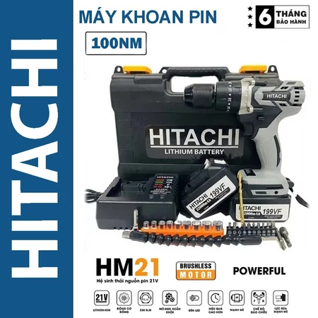 Máy Khoan Pin Đa Năng HITACHI 36V 10mm 3 Chức Năng Tặng Bộ Dụng Cụ 24 ...
