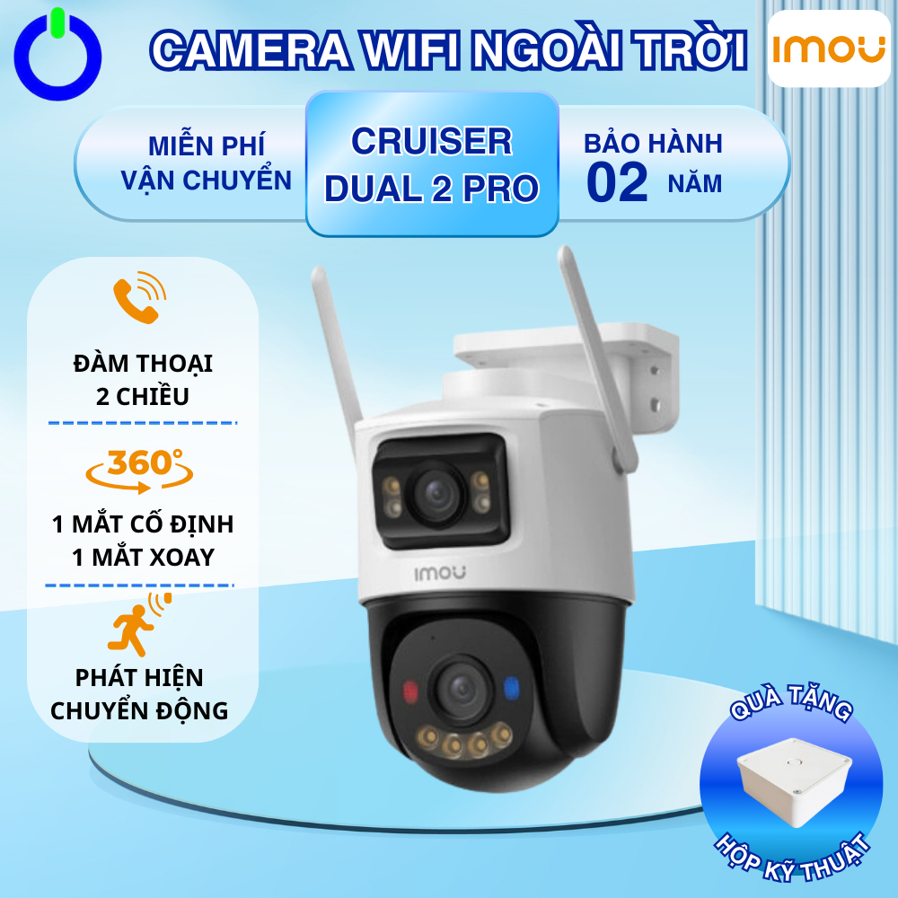 [MỚI] Camera IMOU Ngoài Trời Cruiser Dual 2 Pro 8MP Quan Sát Đêm Công ...