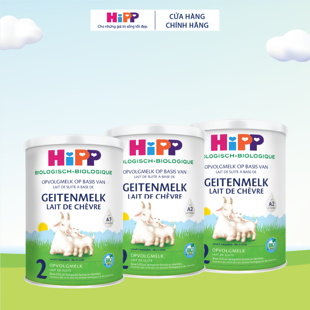 Combo 3 lon Sữa dê HiPP 2 Organic 400g | Shopee Việt Nam