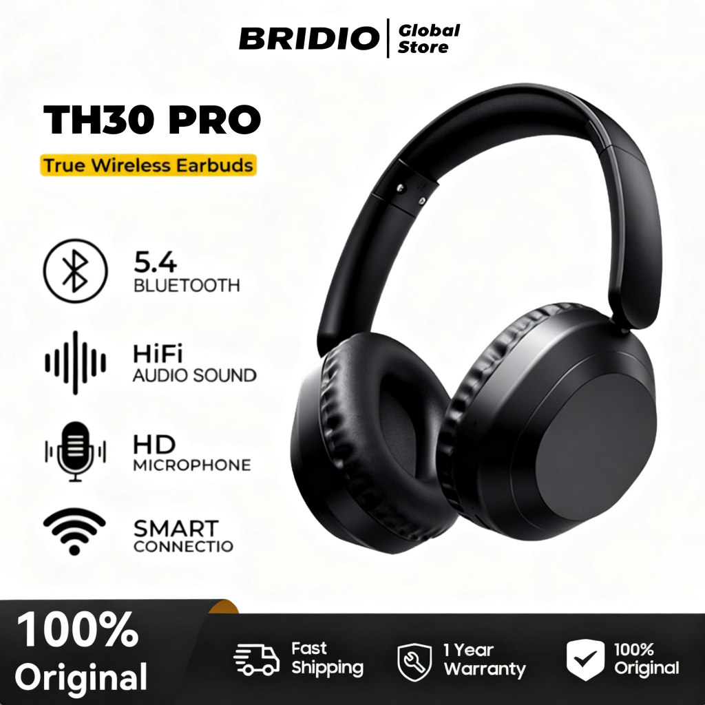 Tai Nghe Bluetooth Bridio TH30 PRO Độ trễ Thấp Giảm Tiếng ồn Cho Học ...