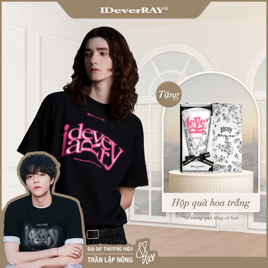 {HỘP HOA TRẮNG} Áo thun unisex chính hãng IDeverRAY Halftone [In Love ...