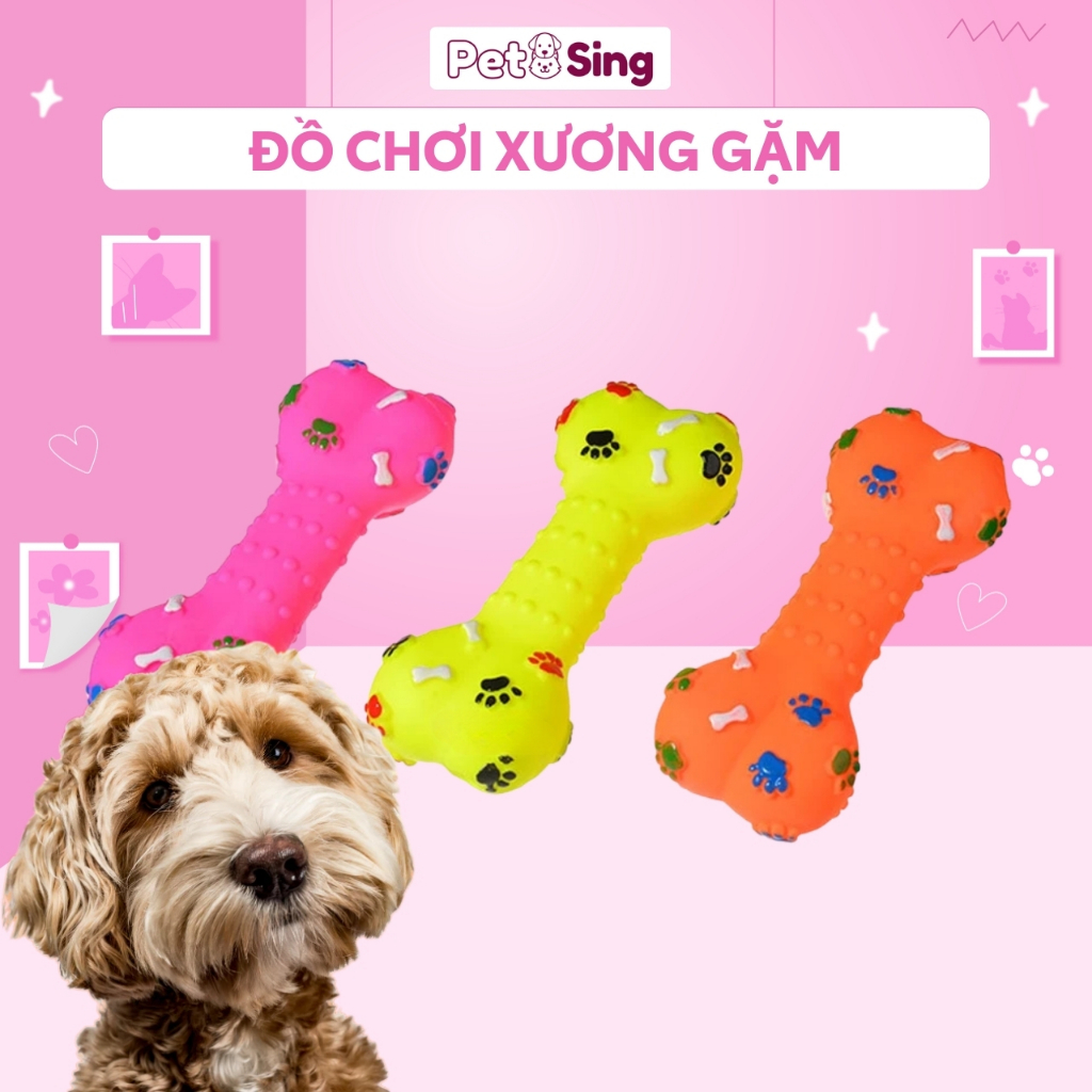 Xương Gặm Cho Chó Bằng Cao Su, Đồ Chơi Hình Xương Giúp Giảm Ngứa Răng ...