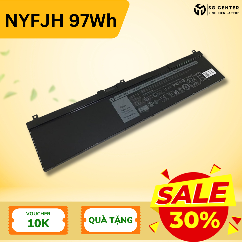 Pin Laptop NYFJH 97W - Dùng Cho Dell Precision 7530 7540 7730 7740 P74F ...