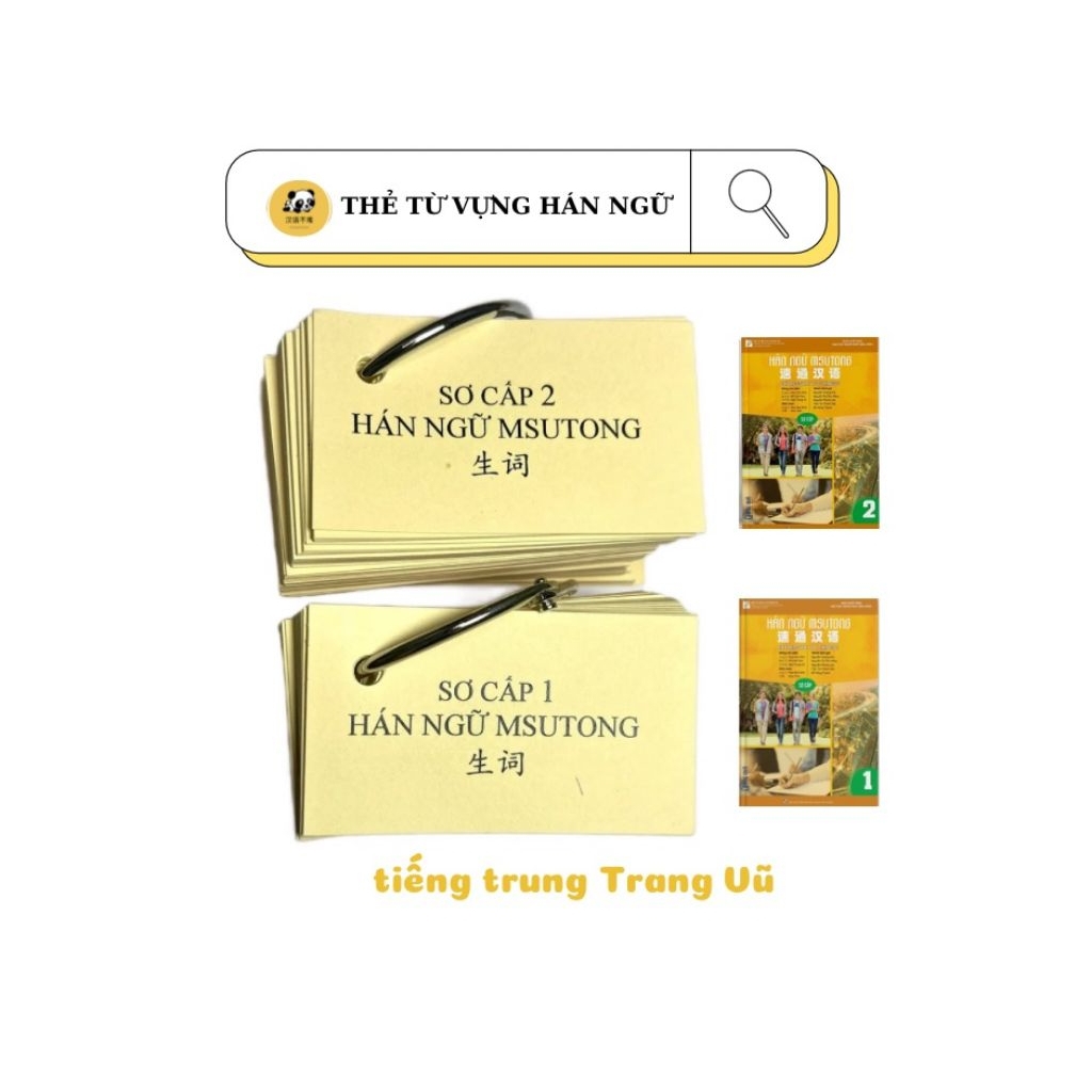 Flashcard Hán Ngữ Msutong sơ cấp 1,2,3,4 Thẻ nhớ từ vựng tiếng Trung ...