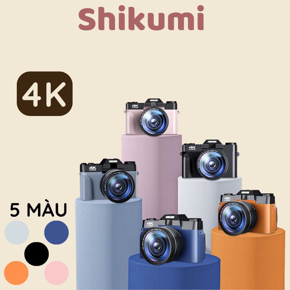 (Tặng thẻ nhớ) Bản V2 Kết nối điện thoại Máy ảnh digital Shikumi camera ...