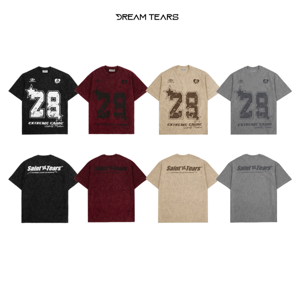 Áo Phông Wash Đen Nam Dream Tears , From Regular , Chất Vải Cotton ...
