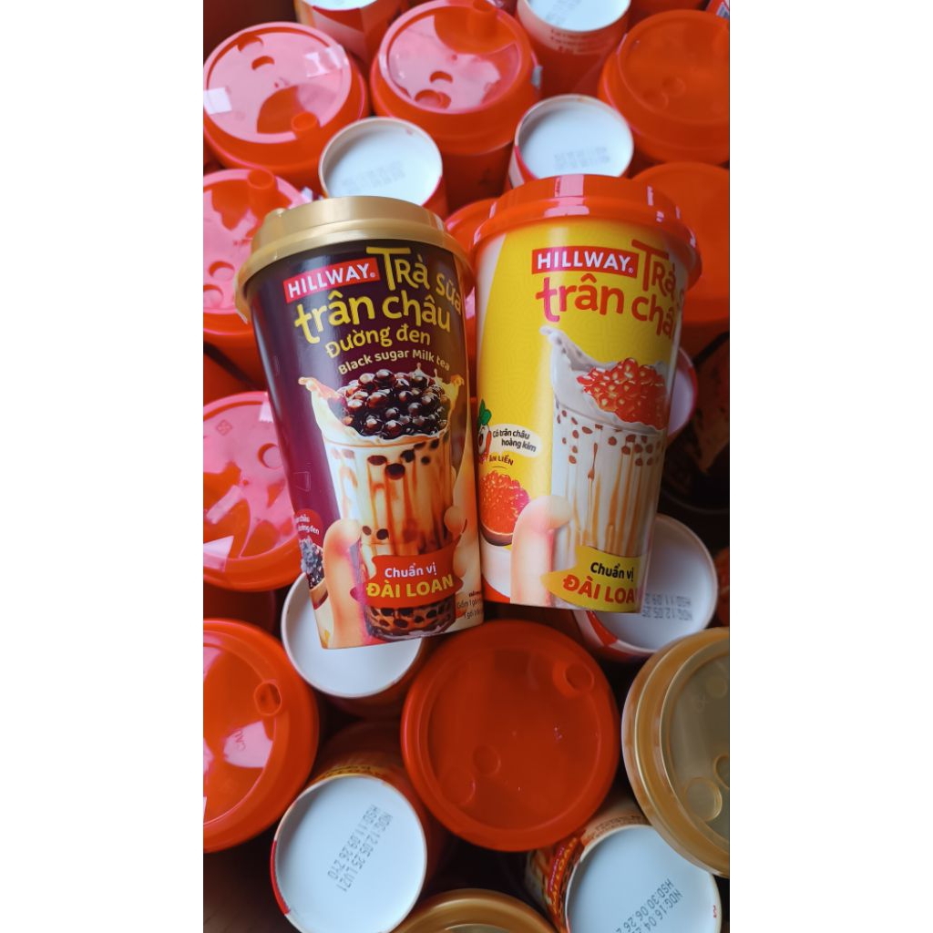 COMBO 10 LY TRÀ SỮA TRÂN CHÂU HILLWAY ĐƯỜNG ĐEN _HOÀNG KIM( sẵn 2 gói ...