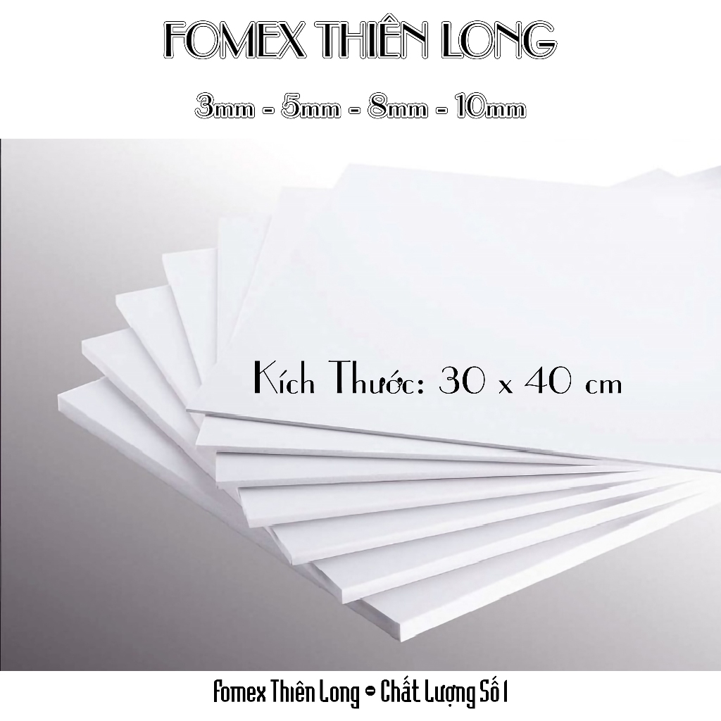 Tấm Fomex, Tấm Bìa Mô Hình, Tấm Fomex, Bìa Formex Trắng Dày 3mm ...