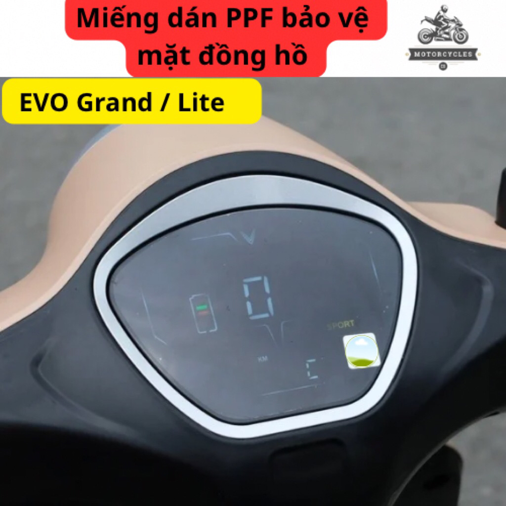 dán xe vin Evo Grand / Lite . Miếng dán ppf bảo vệ mặt đồng hồ xe điện ...
