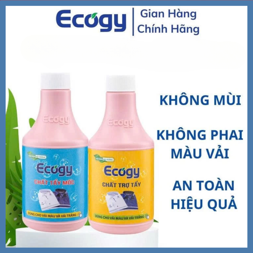 [CÁC LOẠI NƯỚC TẨY ECOGY] 𝗧𝗮̂̉𝘆 𝗺𝗼̂́𝗰, tẩy ố vàng, lem màu, vết trà ...