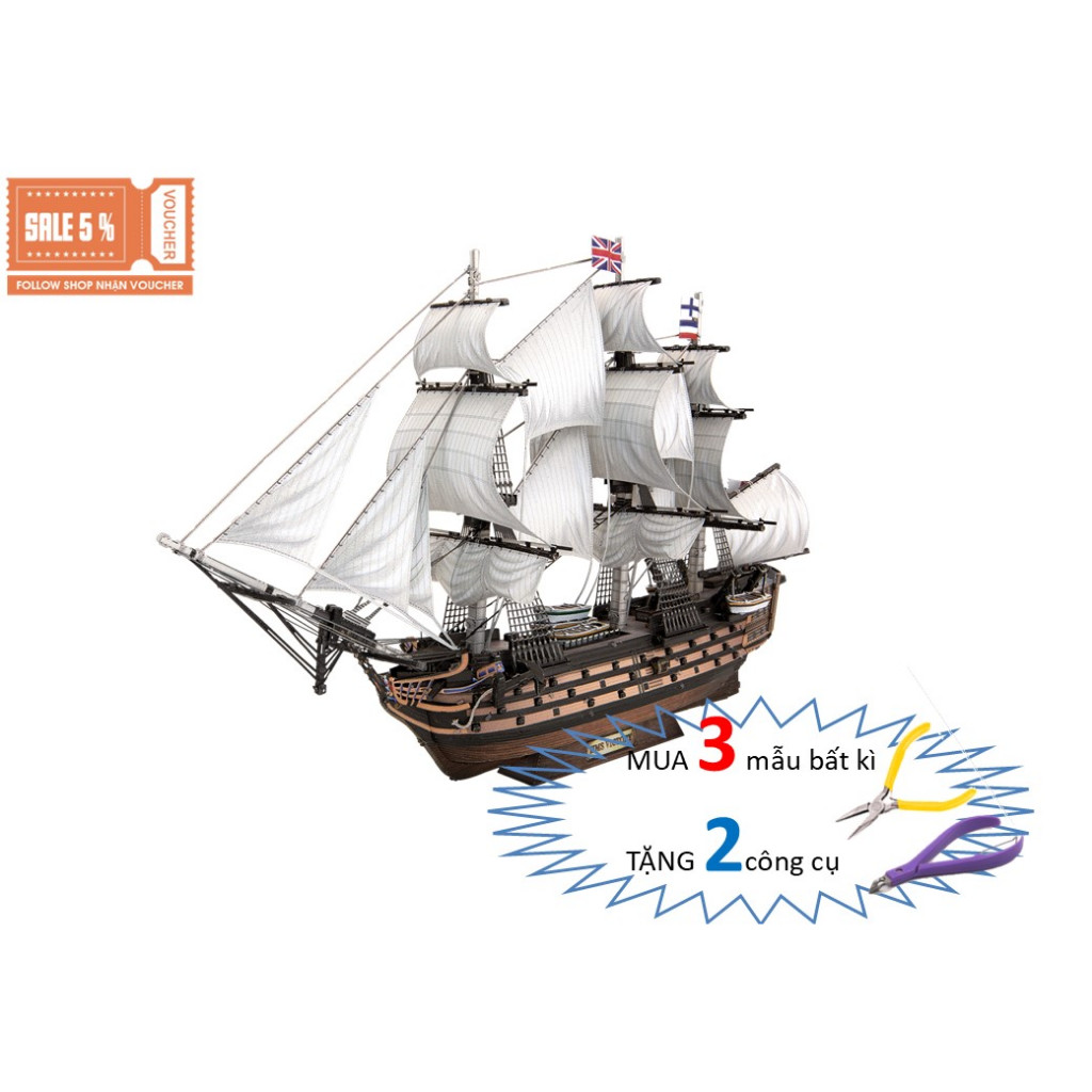 Mô Hình Lắp Ghép kim Loại 3D Tàu buồm HMS Victory | Shopee Việt Nam