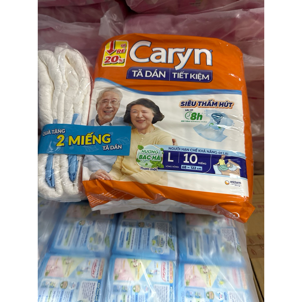 tã dán caryn tiết kiệm size M10 +2/ L10/M18+2/L18+2 | Shopee Việt Nam