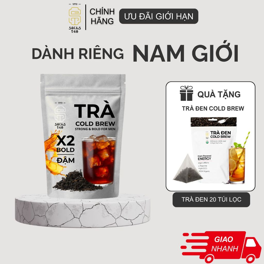 Hồng Trà Cold Brew X2 Vị Đậm | Trà Shan Tuyết Không Đường Không Calo ...