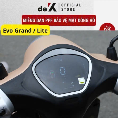 dán xe điện vin Evo Grand / Lite .Miếng dán ppf bảo vệ mặt đồng hồ xe ...