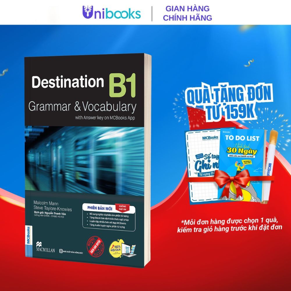 Sách - Destination B1 Grammar and Vocabulary Tặng Audio và bài tập thực ...