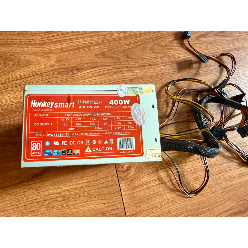 Nguồn cũ HunKey Smart 400w CST 80 APFC công suất thực, có nguồn phụ ...