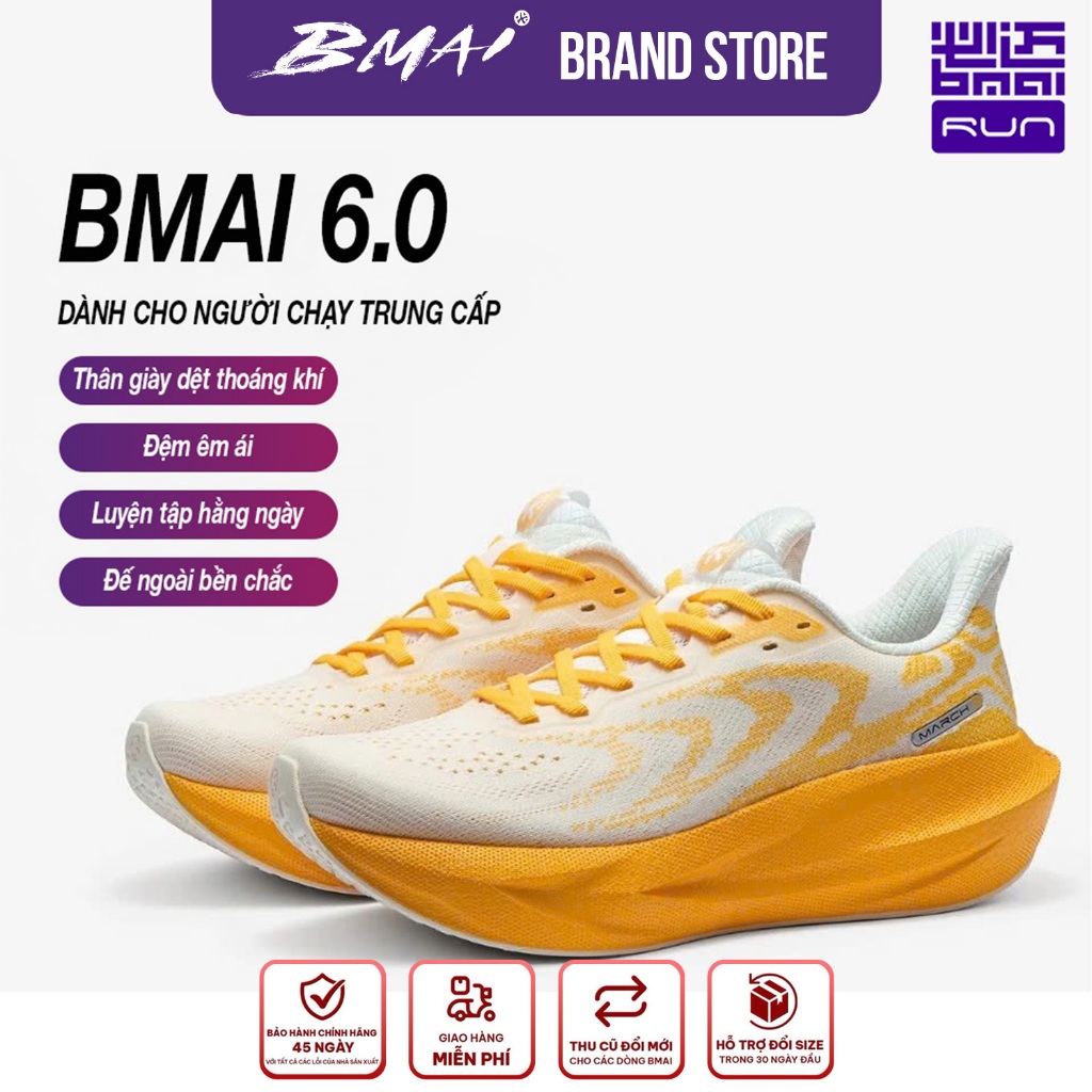 BMAI 6.0 Giày Chạy Bộ Nam Nữ Dành Cho Tập Luyện Hàng Ngày Và Chạy Đường ...
