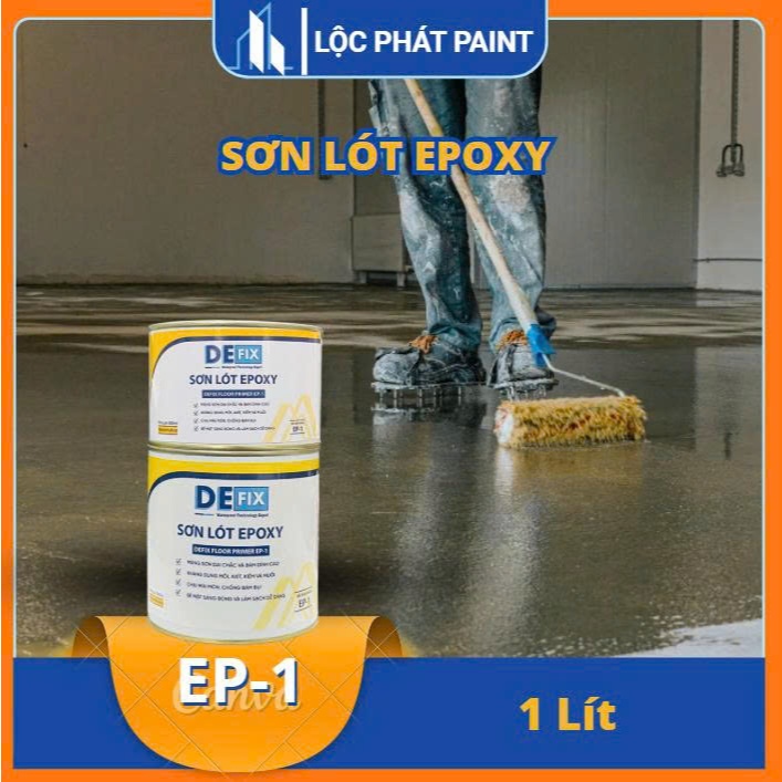 DEFIX - [1 Lít] Sơn lót epoxy, Sơn lót sàn công nghiệp epoxy 2 thành ...