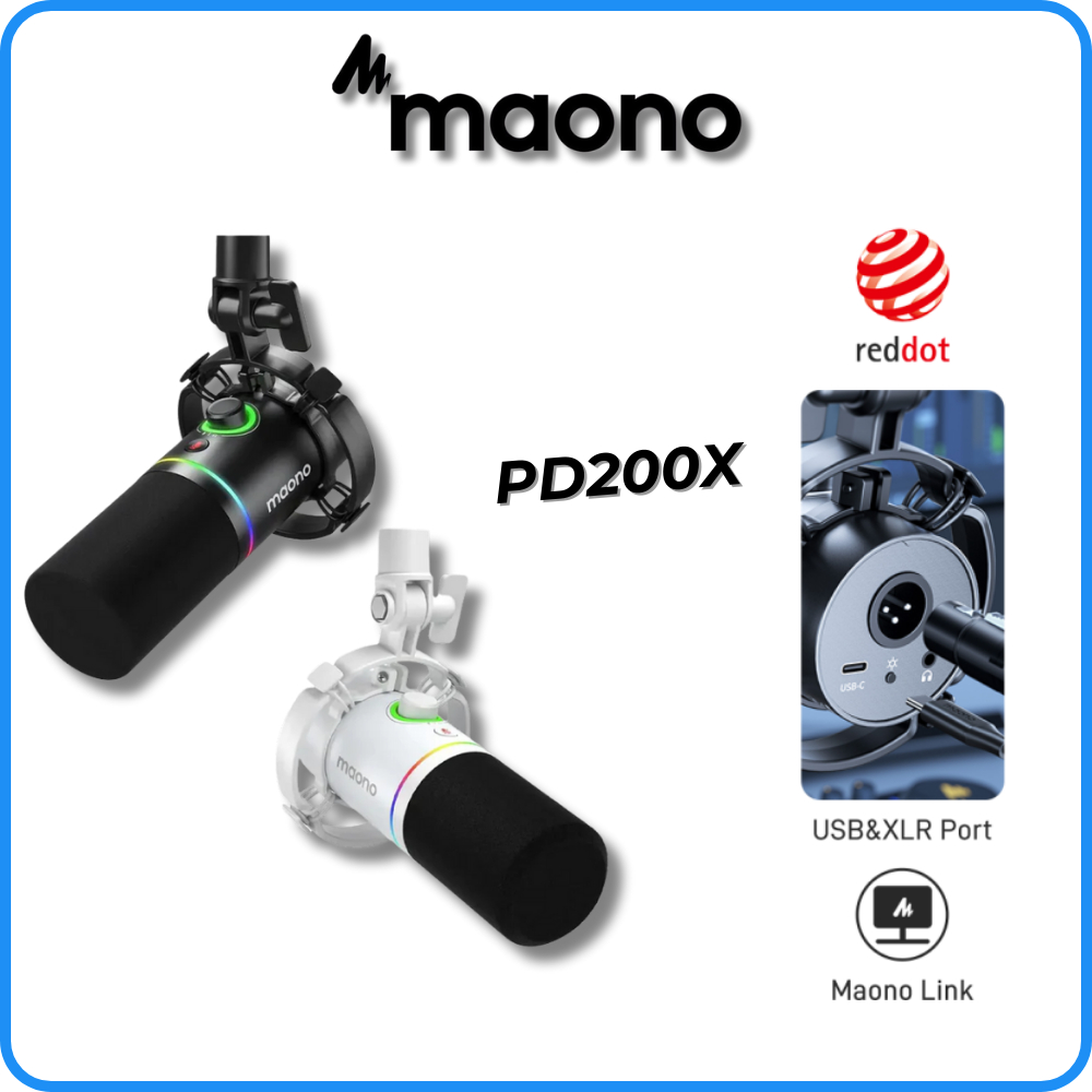 Maono PD200X - Mic Thu Âm Podcast / Livestream Chuyên Nghiệp Cổng USB ...