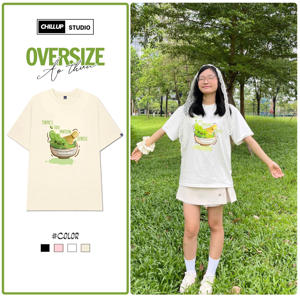 Áo Thun Unisex Form Rộng In Hình Matcha Trendy Cool Ngầu by CHILLUP ...