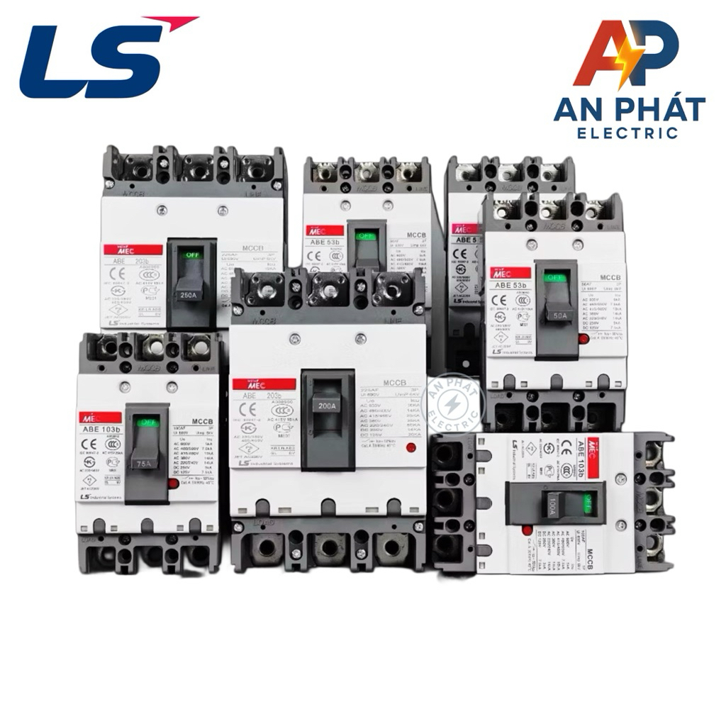 Aptomat khối 3 Pha MCCB LS 3P ABE 30A~250A | Shopee Việt Nam