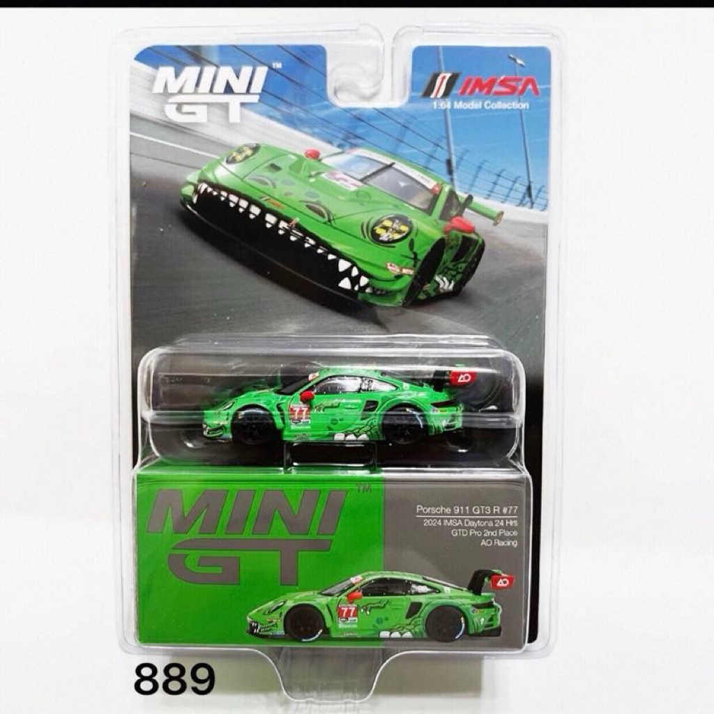 Xe mô hình Mini GT Porsche 911 GT3 R #77 2024 IMSA Daytona 24 Hrs GTD ...