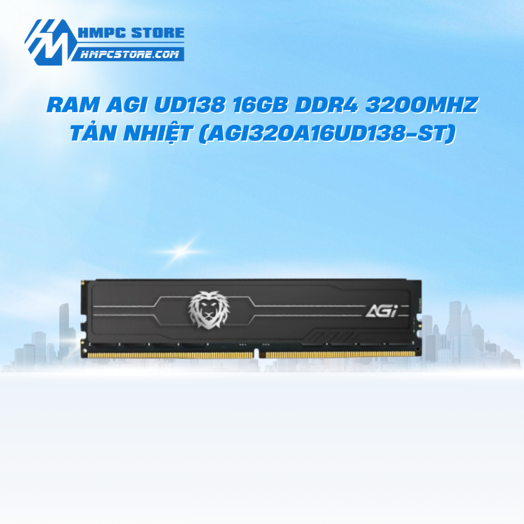 Ram AGI UD138 16GB DDR4 3200MHz tản nhiệt (AGI320A16UD138-ST) | Shopee ...