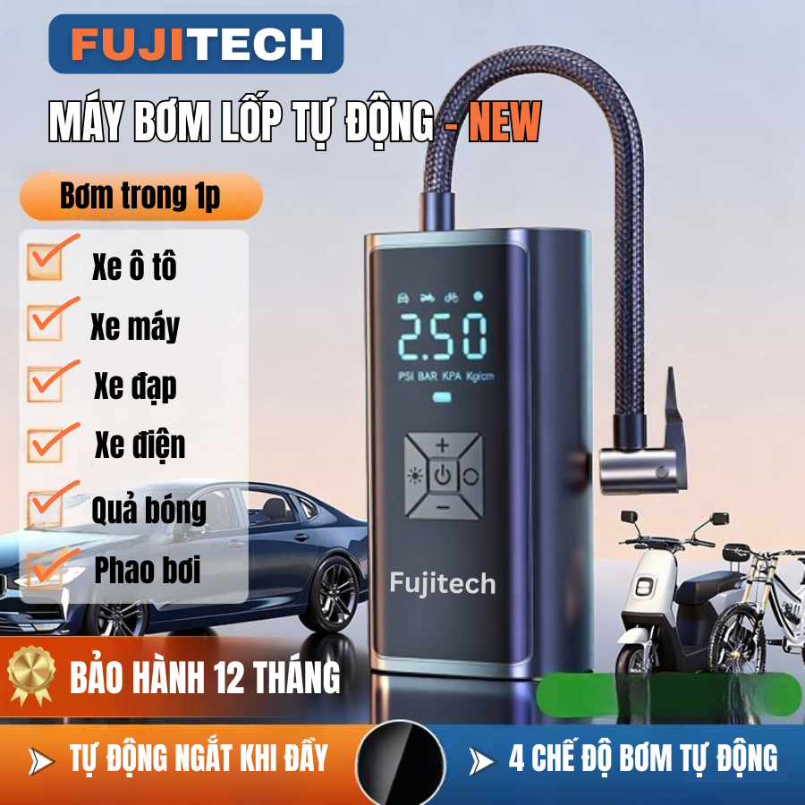 Shop mới em bán hoà vốn máy bơm lốp FUJITECH lấy lượt mua - Bơm lốp ô ...