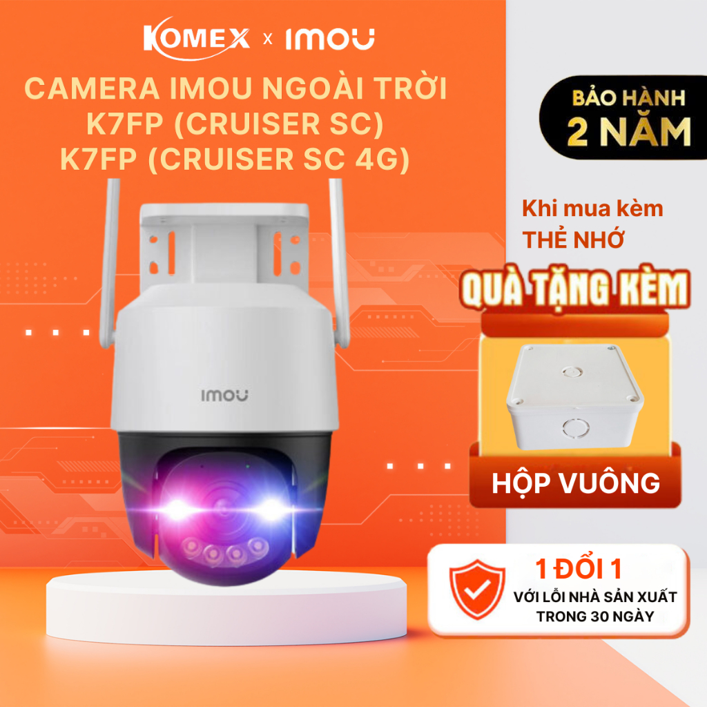 Camera IMOU ngoài trời K7FP (Cruiser SC) kết nối wifi 2.4ghz, K7FP ...