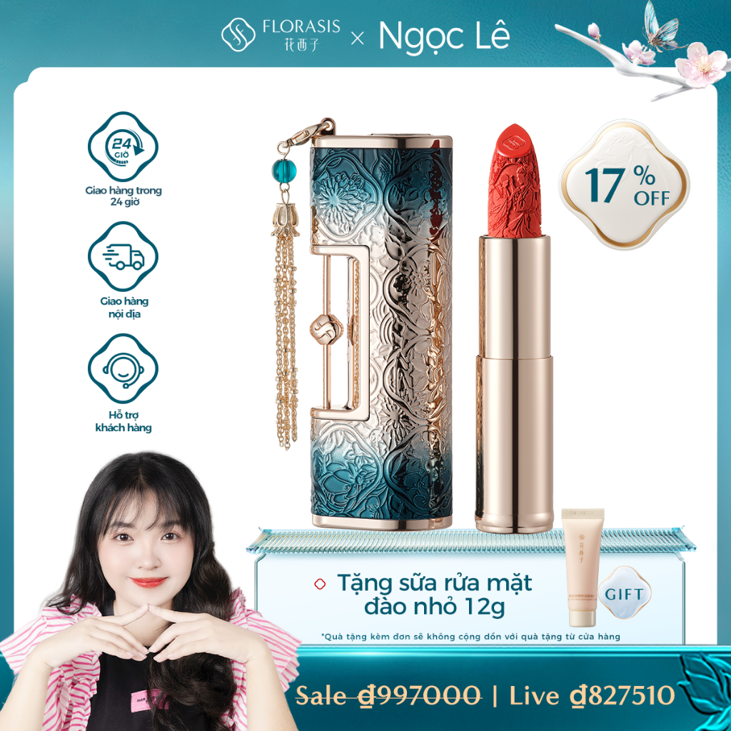 Florasis Son Môi Khóa Đồng Tâm | Shopee Việt Nam