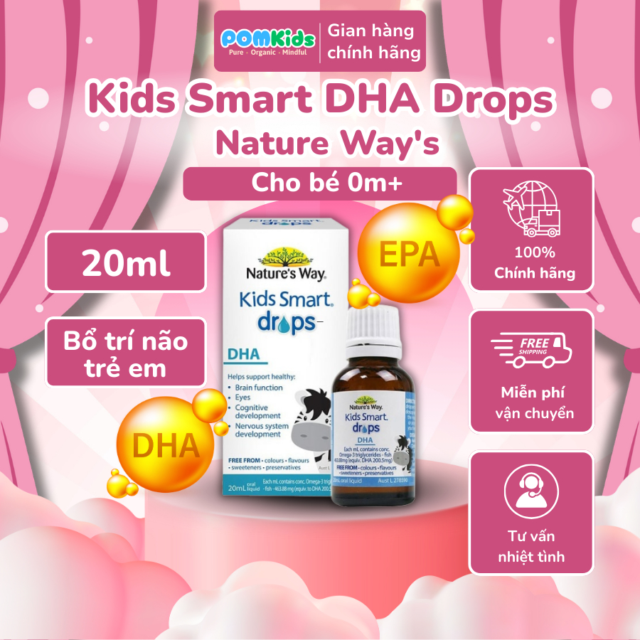 [Chính hãng] DHA Drops Nature's Way Kids Smart Drops Bổ Sung DHA EPA ...