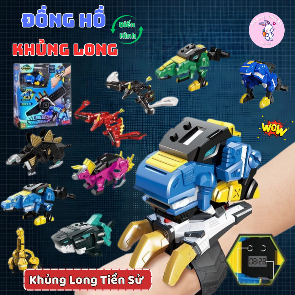 Đồng Hồ Biến Hình Miniforce Khủng Long Robot Cho Bé - Đồng Hồ Siêu Nhân ...