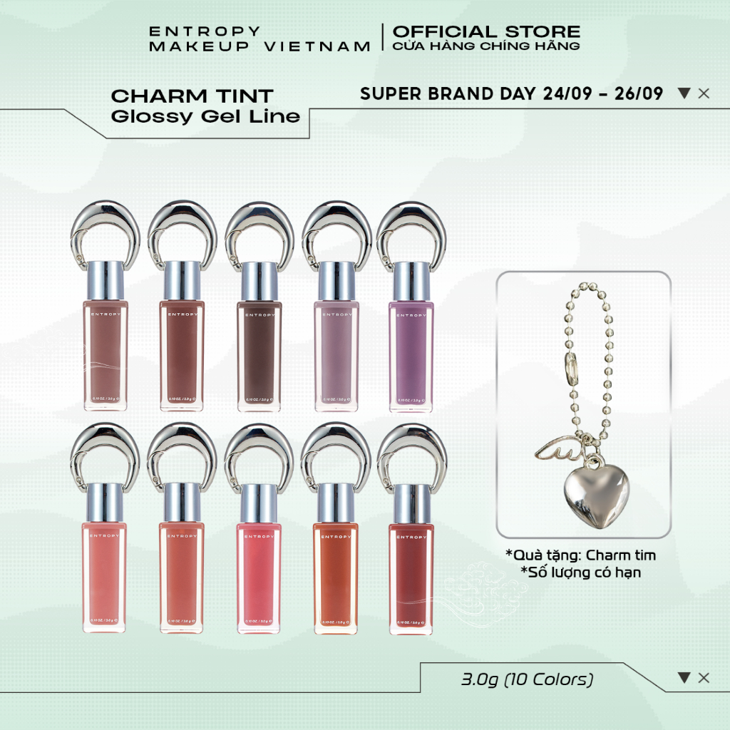 [CHARM] Son Charm Tint Glossy Gel Công Nghệ Gel Dưỡng Ẩm Nhiều Lớp Căng ...