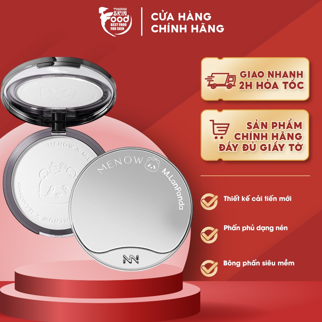 [MENOW x MENGLAN PANDA] Phấn Phủ Dạng Nén Menow Velvet Mist Complexion ...